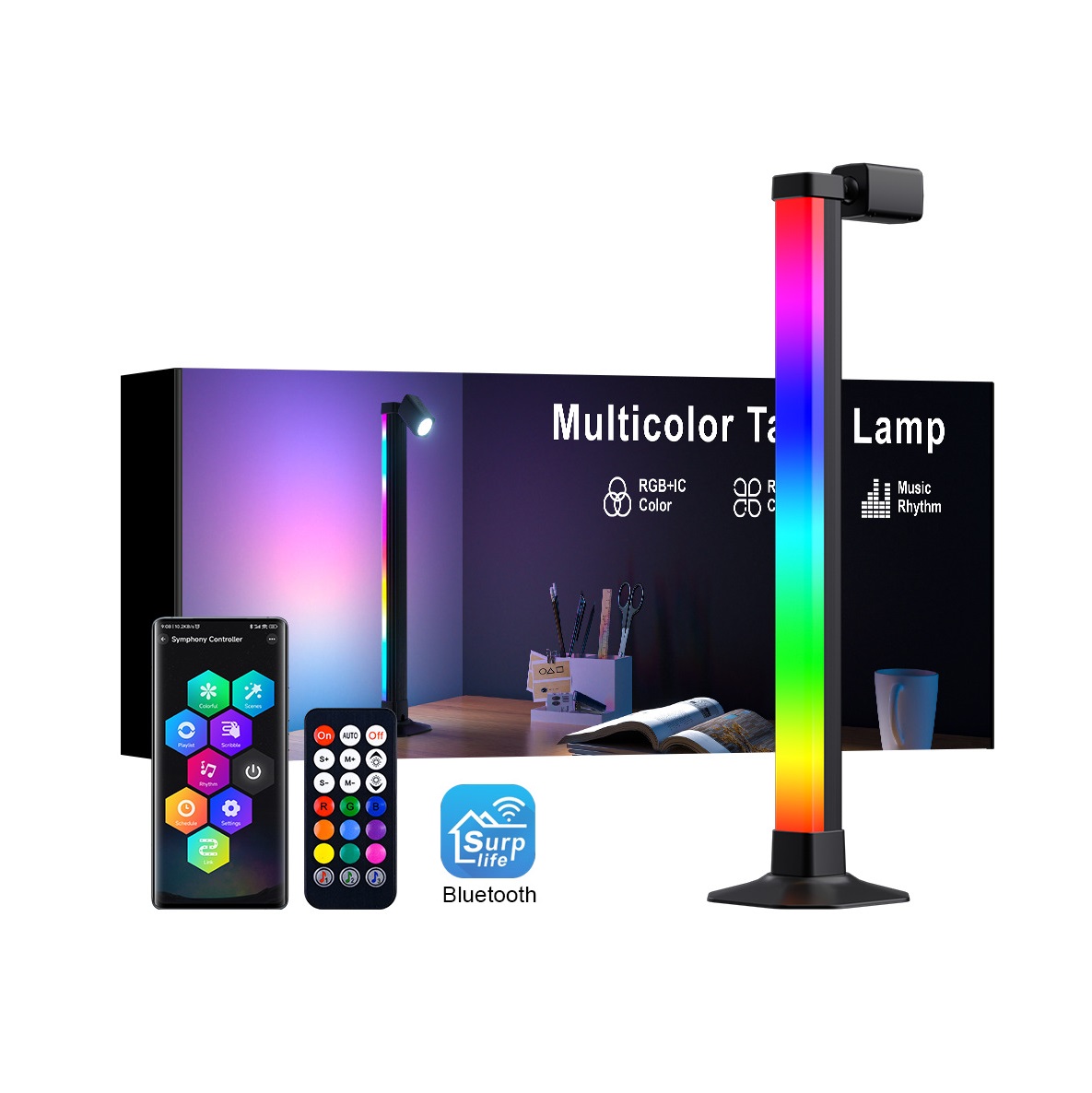 bluetooth Multicolor table lamp - sotechlife