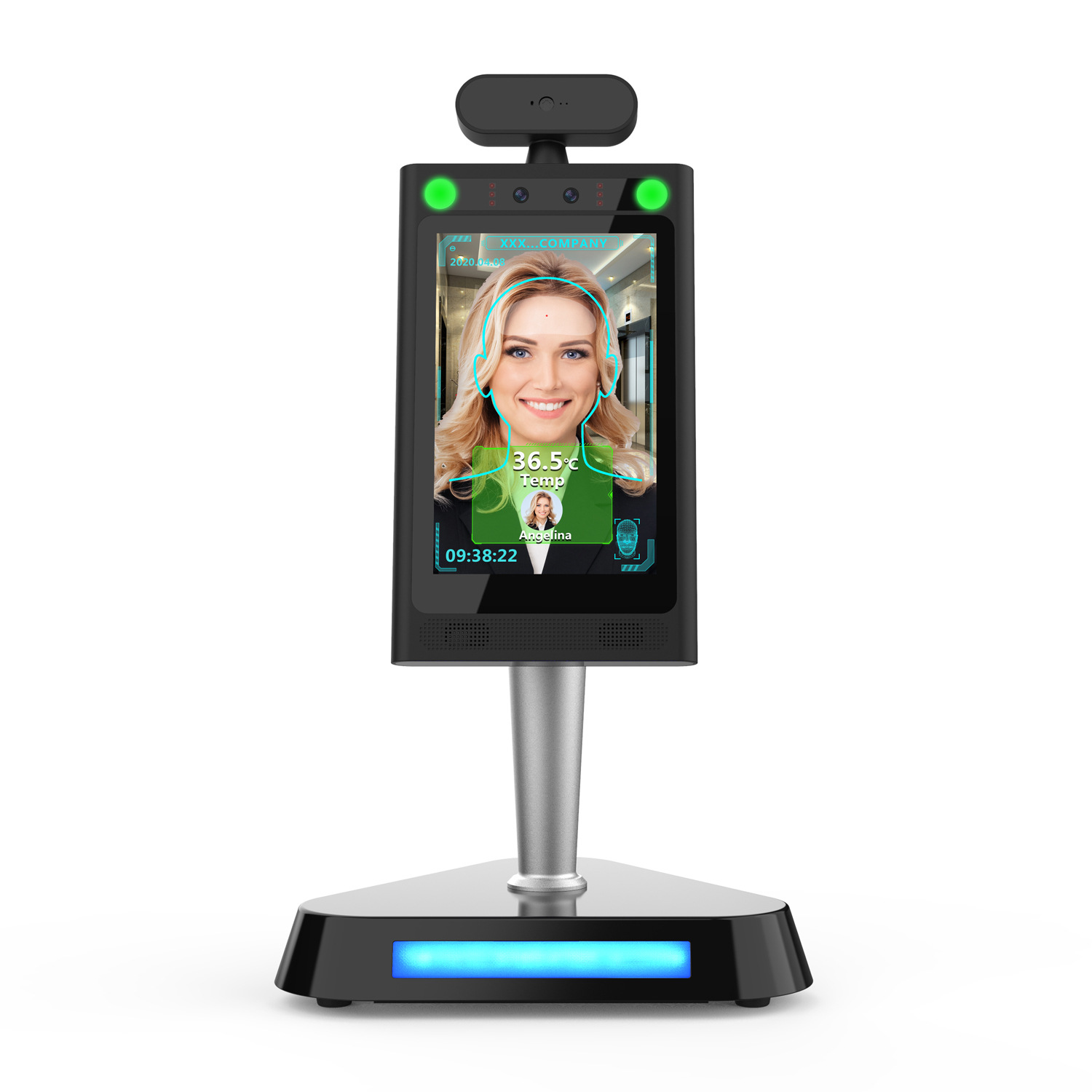 8-inch facial recognition temperature measurement device - sotechlife